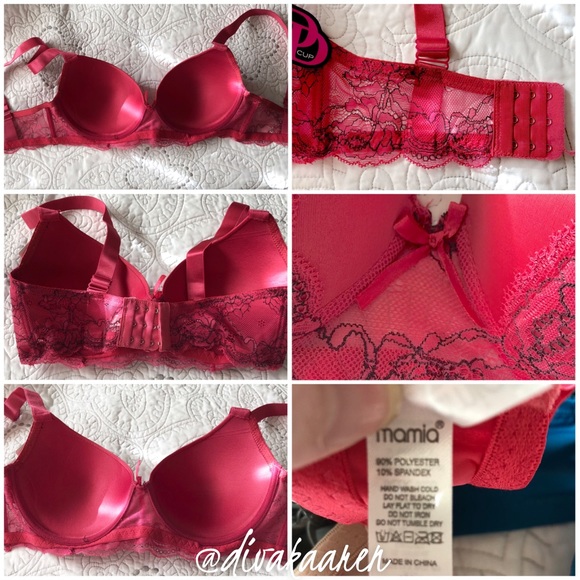unibasic | Intimates & Sleepwear | Sexy Red Lace Bra Dd ...